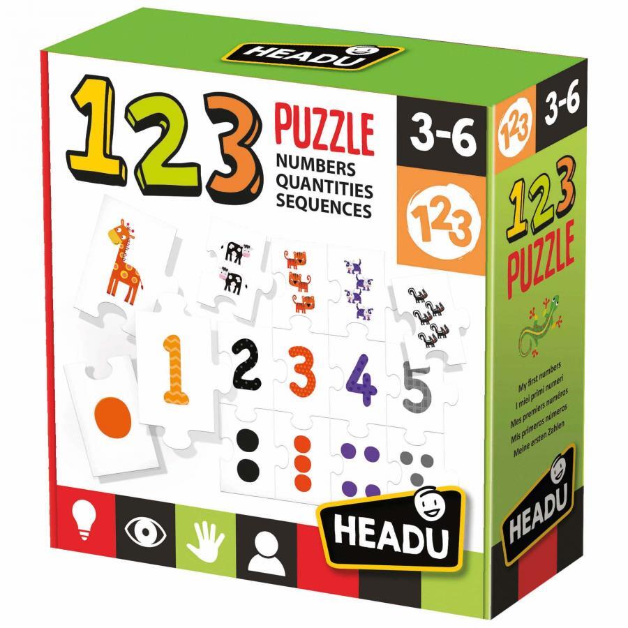 Headu | 123 Puzzle Numbers, Quantities, Sequences – Peach & Pip
